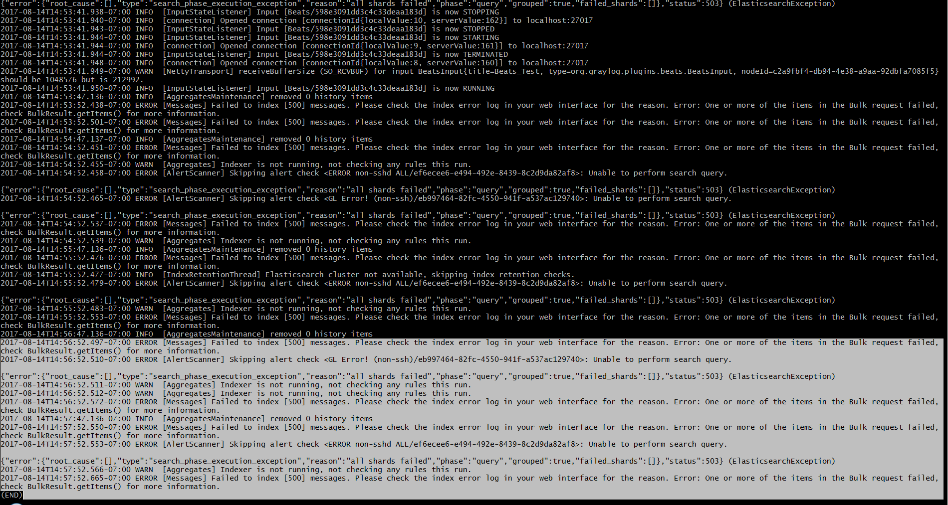 Fail to Index/Parse messages using Elasticsearch 5.5 · Issue #4066 · Graylog2/graylog2-server ...