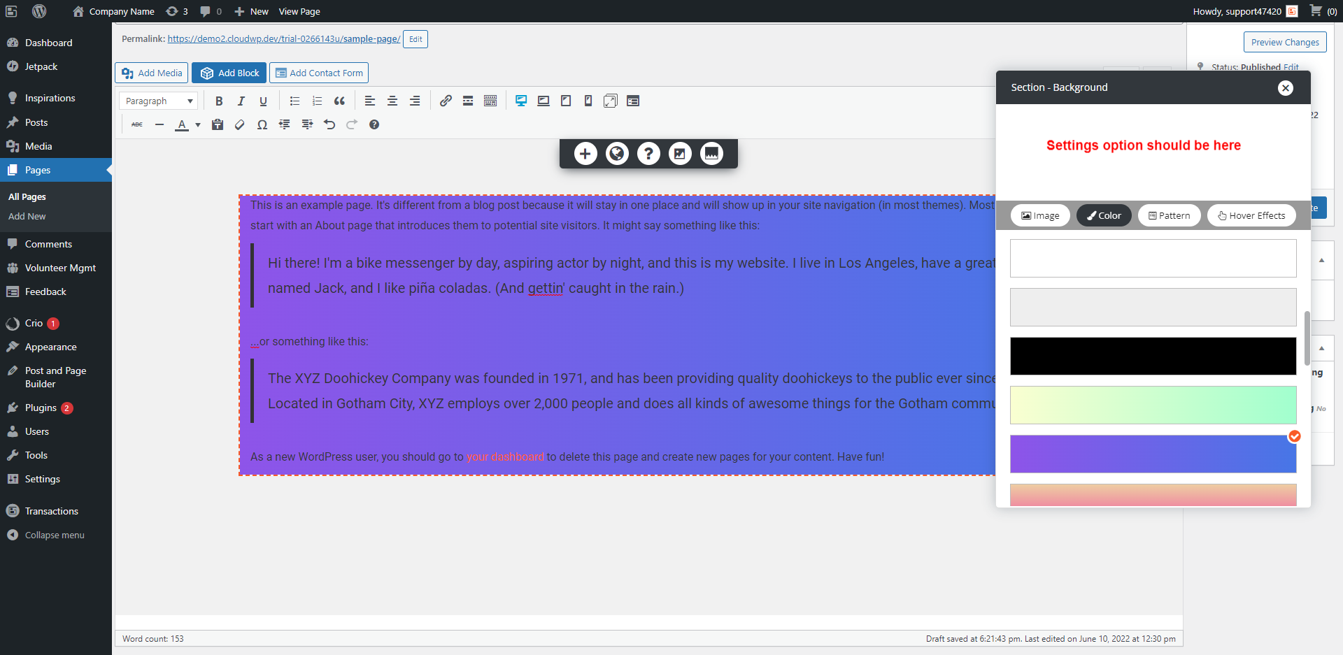 [Bug] Gradient Controls no longer load · Issue #426 · BoldGrid/post-and-page-builder · GitHub