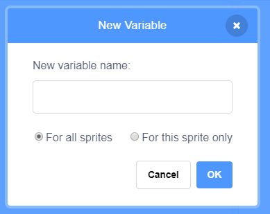 [Scratch Desktop] After trying to create variable with existing name ...