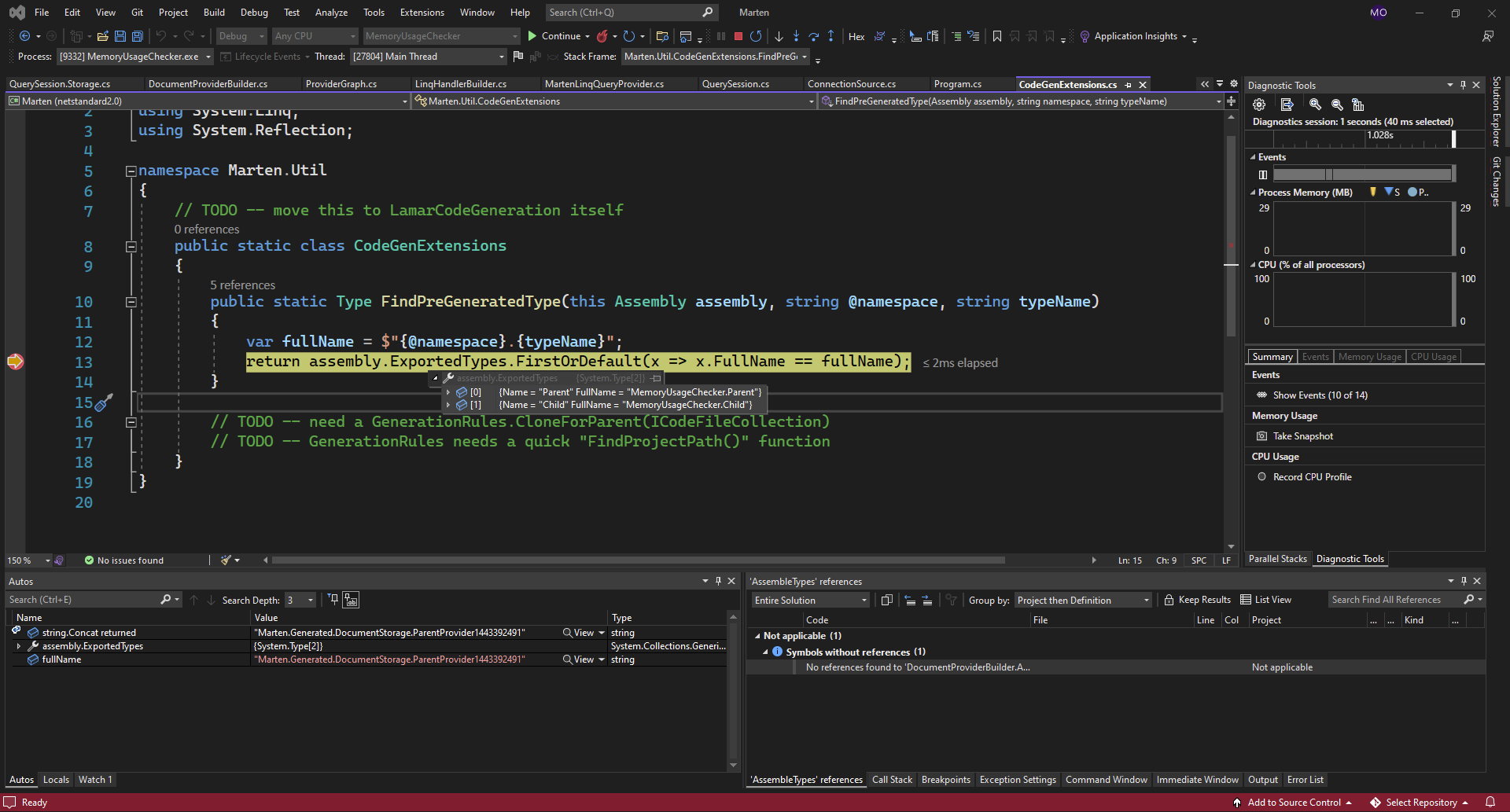 Memory Consumption · Issue #2165 · JasperFx/marten · GitHub