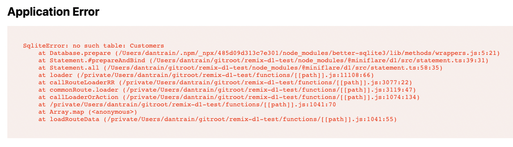 🐛 BUG: Cannot interact with D1 database locally using Remix and Pages · Issue #2347 · cloudflare ...