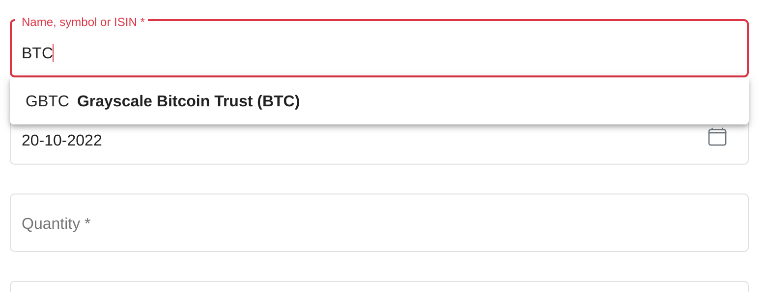 Crypto Not Showing When Adding New Activity In Self Hosted Instance