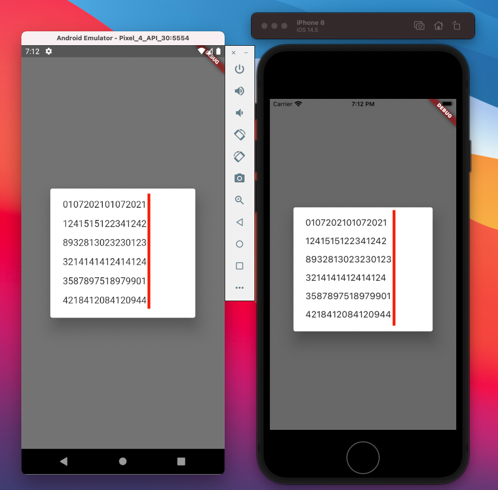 iOS - numbers with the same digit count occupy different lengths ...