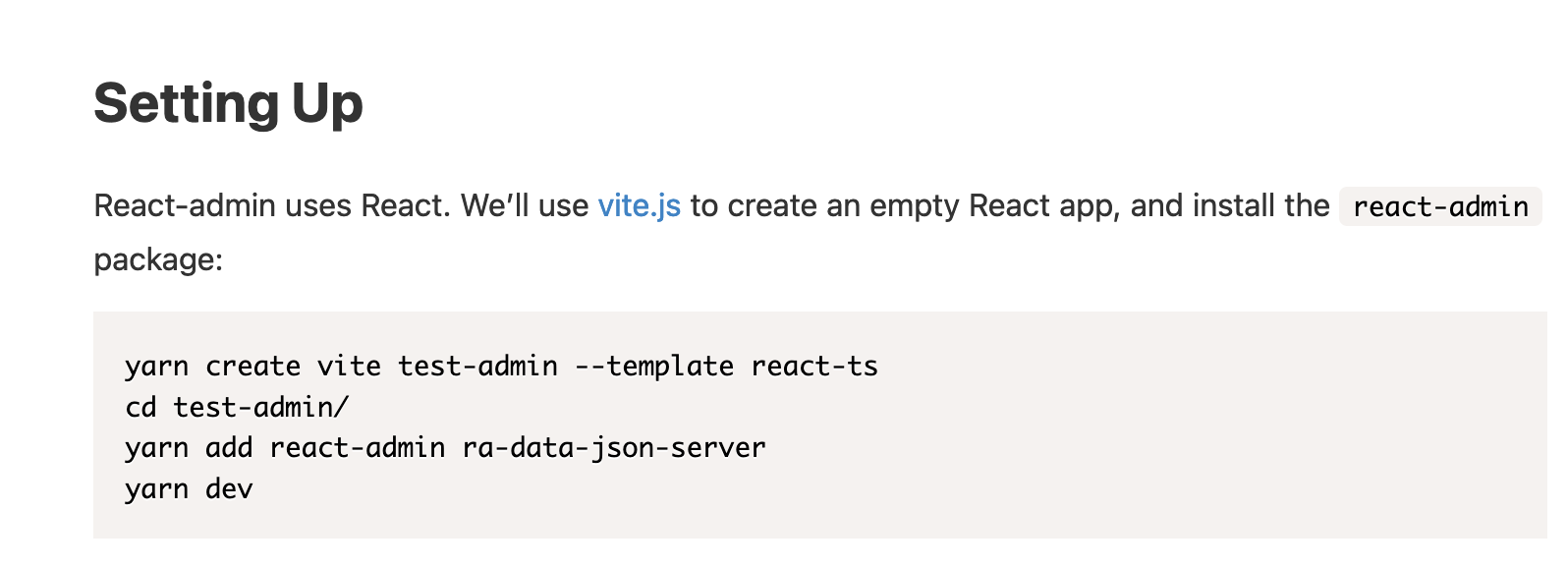 Mistake in the docs about Vite · Issue #8688 · marmelab/react-admin · GitHub