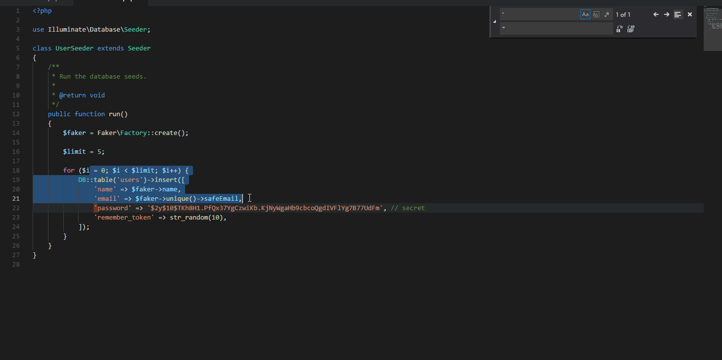 "Find in selection" does not function as expected · Issue #45445 · microsoft/vscode · GitHub