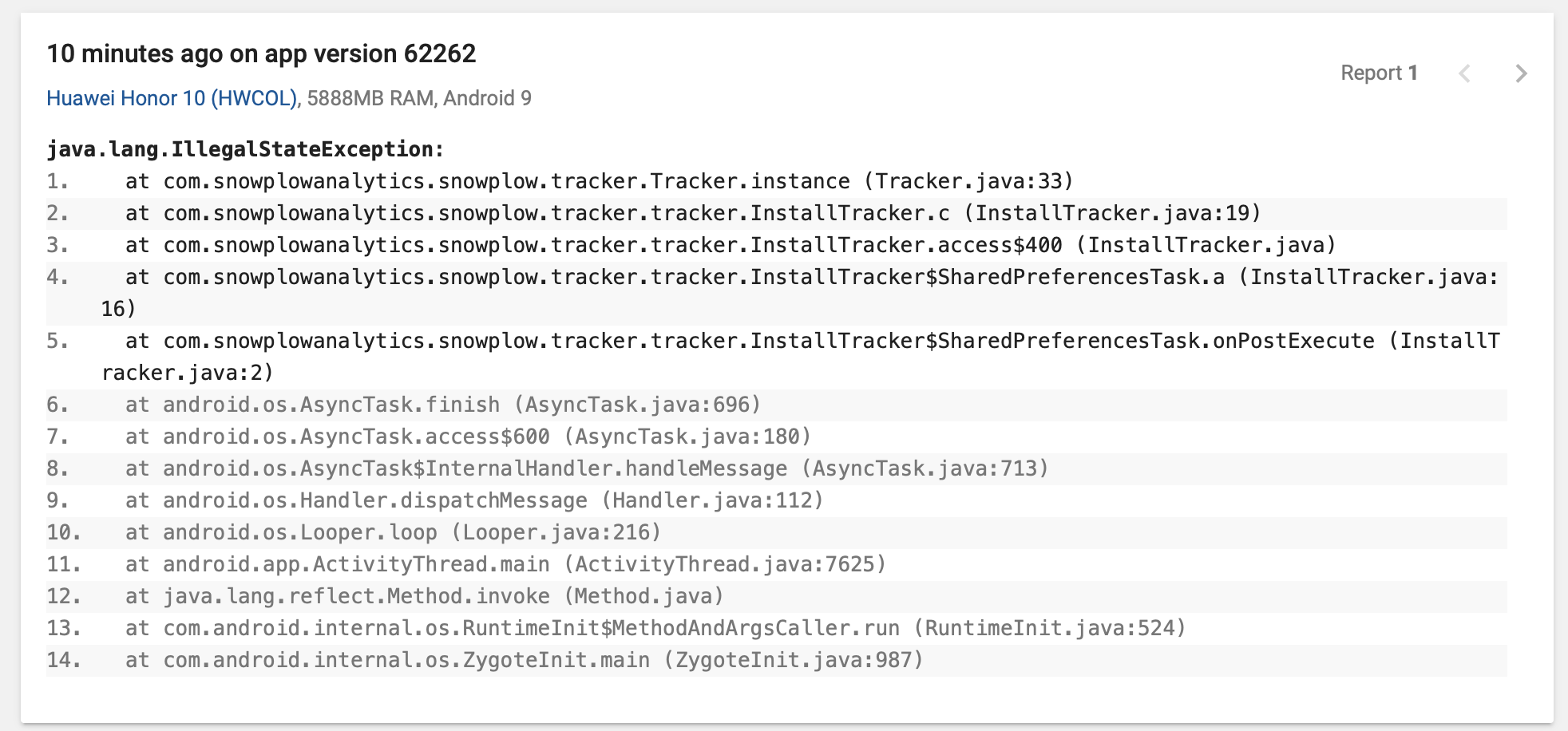 Large Number Of Crashed Sessions On Android · Issue 65 · Snowplowsnowplow React Native Tracker 
