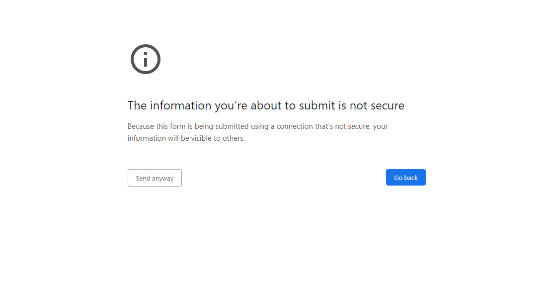 "The information you’re about to submit is not secure" when running next-auth with Nginx reverse ...