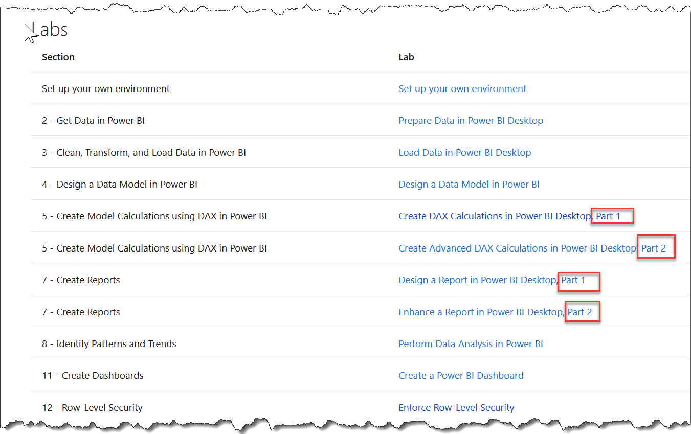 Remove lab "part #'s" from lab names in 4 labs · Issue #136 · MicrosoftLearning/PL-300-Microsoft ...