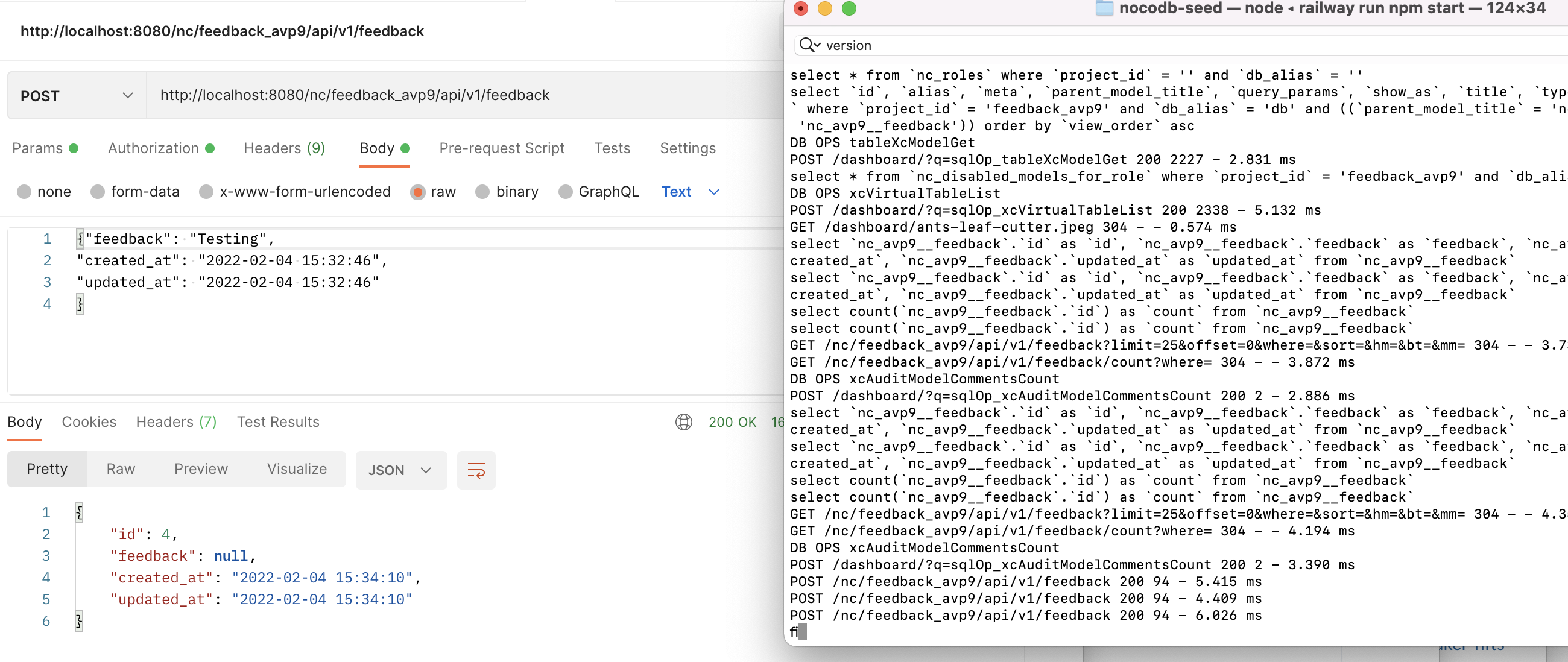 Create Row Post API Not Functioning as Expected · Issue #1043 · nocodb/nocodb · GitHub