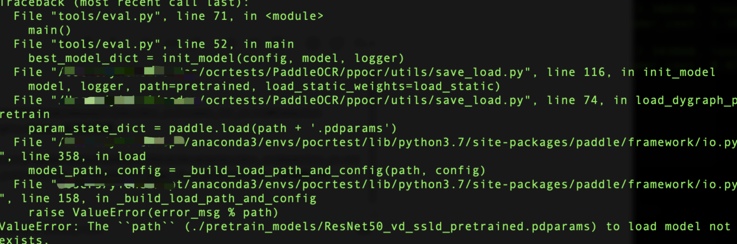 eval.py使用下载的预训练模型评估自有数据集的检测结果，均为0 · Issue #2388 · PaddlePaddle/PaddleOCR · GitHub