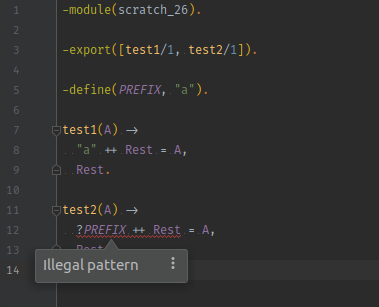 illegal pattern when uses macro for list prefix pattern match · Issue #890 · ignatov/intellij ...