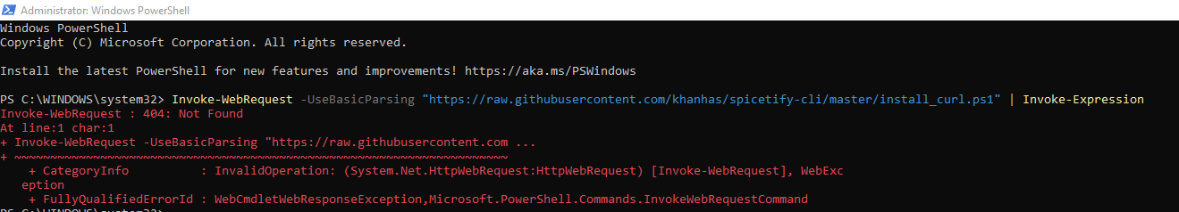 cant download · Issue #2197 · spicetify/cli · GitHub