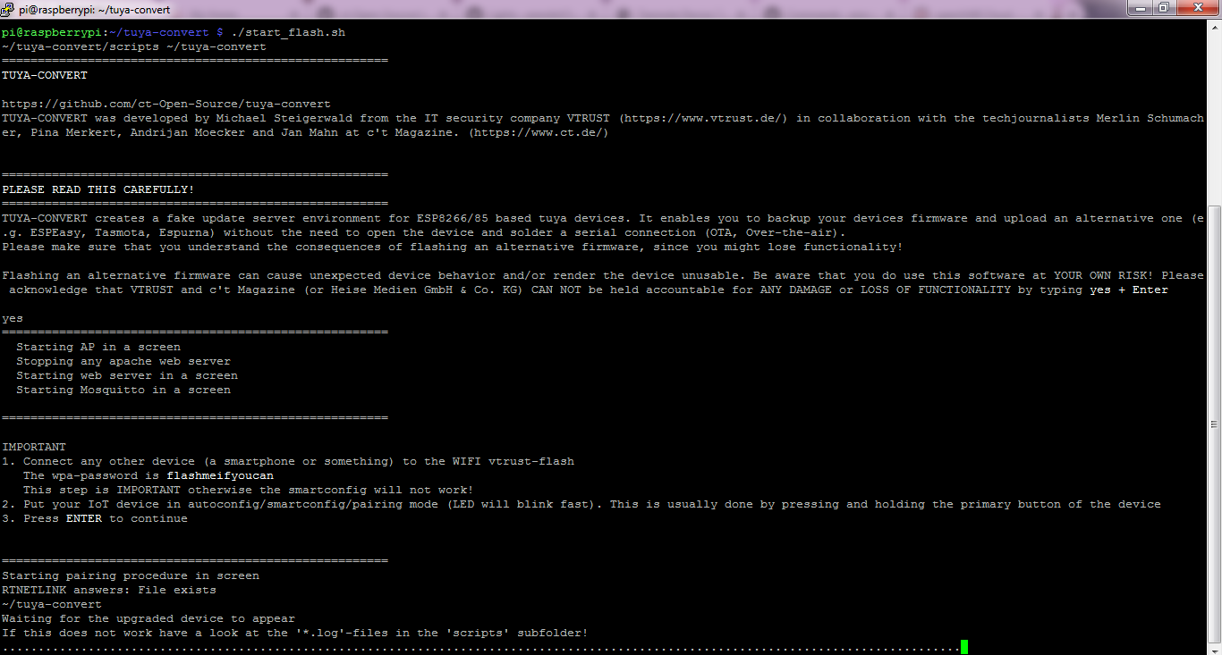 Wifi Bulbs (CW, CW) Flashing Not Completed · Issue #238 · ct-Open-Source/tuya-convert · GitHub