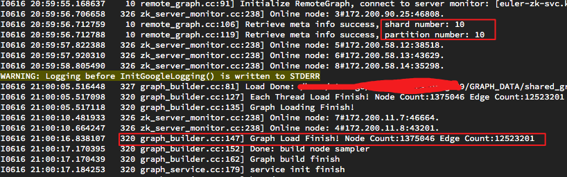 分布式图加载log显示的node数随worker数变化而变化是正常的吗？ · Issue #259 · alibaba/euler · GitHub