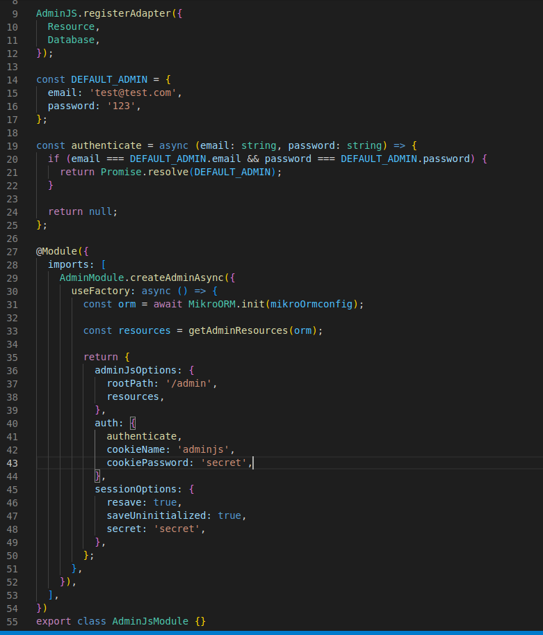 Action handler is not called with MikroORM in NestJS · Issue #1263 · SoftwareBrothers/adminjs ...