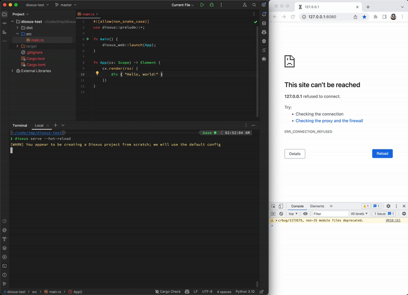 Hot reload causes browser to refresh page multiple times per change · Issue #1041 · DioxusLabs ...