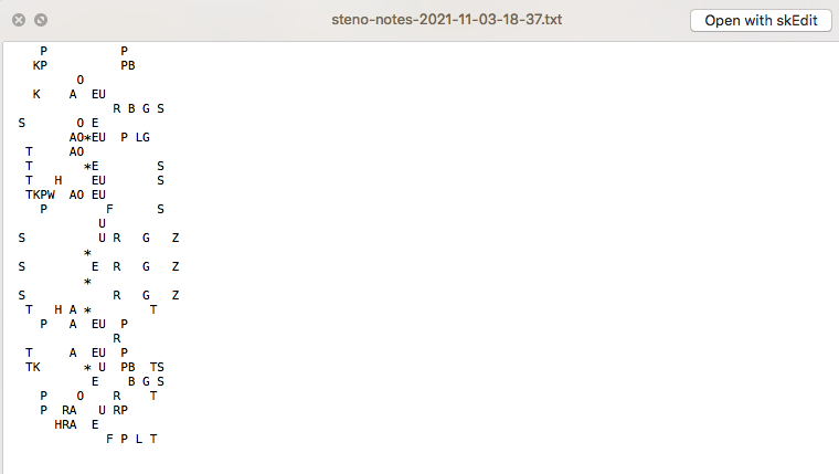 Plover: Paper Tape window exports no stroke data · Issue #1433 · openstenoproject/plover · GitHub