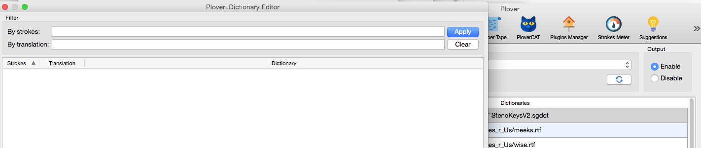 CaseCATalyst Dictionary Imports With No Entries · Issue #940 · openstenoproject/plover · GitHub