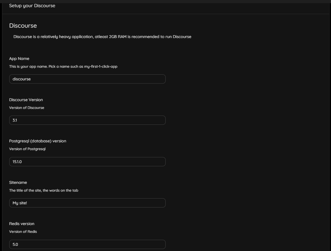 Deployment Issue Discourse App Version 31 500 Error · Issue 1661 · Caprovercaprover
