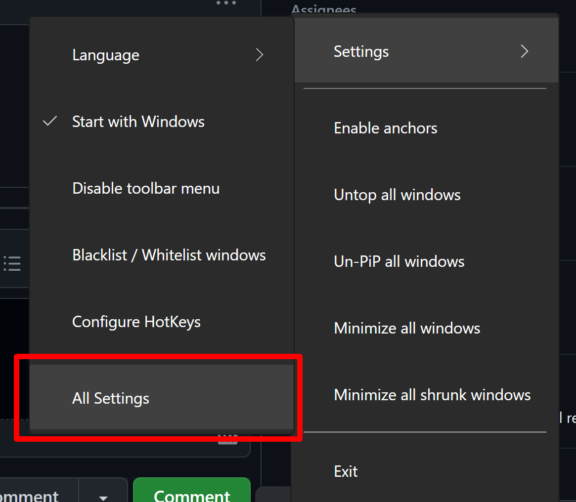 Deactivate Notification · Issue #311 · WindowTop/WindowTop-App · GitHub