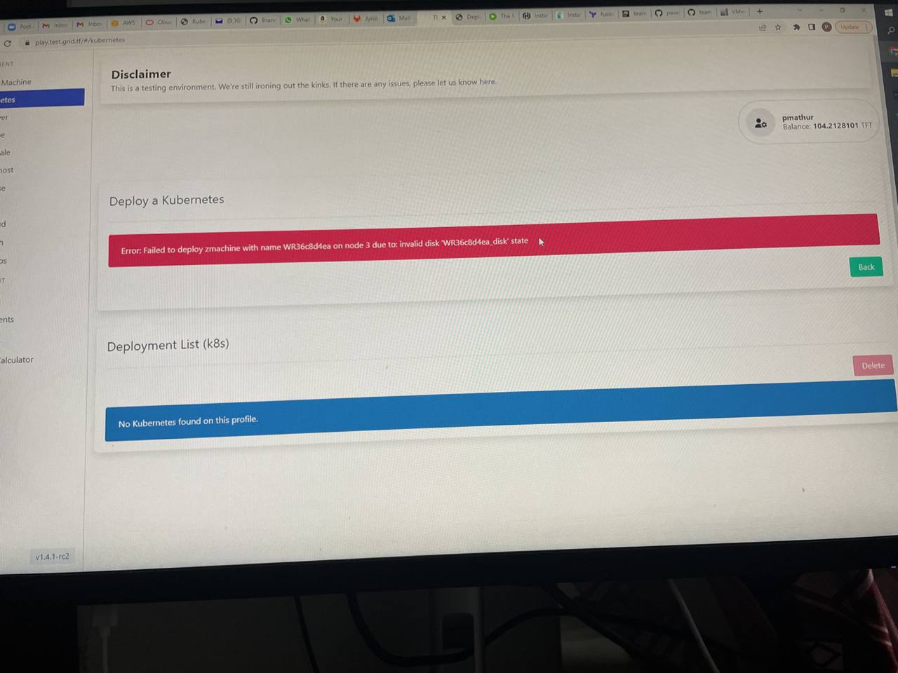 Capacity filter does not match manual verification, deployment failed because disk resources ...