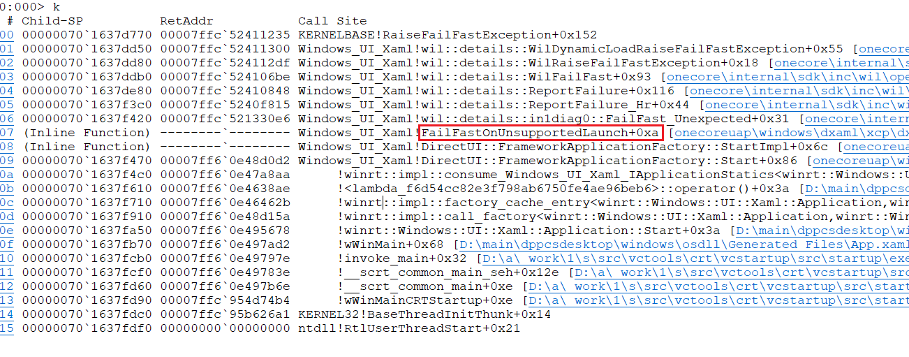 Statusstackbufferoverrun Crash On Applicationstart With 