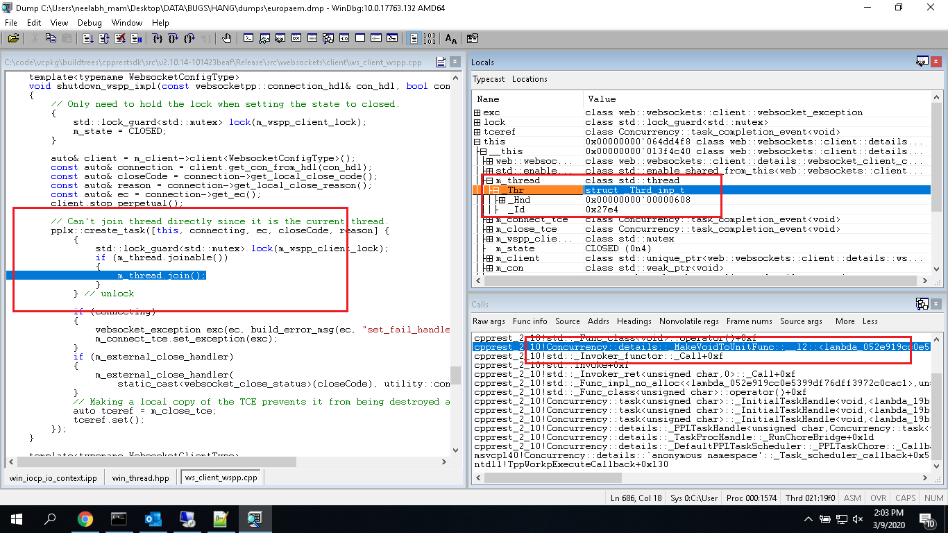 Hang in wspp_callback_client destructor on windows · Issue #1356 · microsoft/cpprestsdk · GitHub