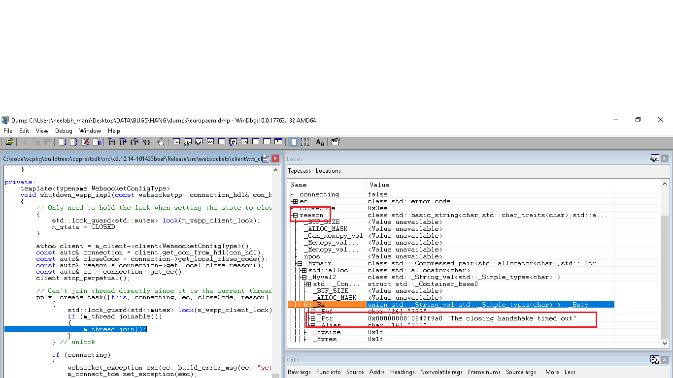 Hang in wspp_callback_client destructor on windows · Issue #1356 · microsoft/cpprestsdk · GitHub