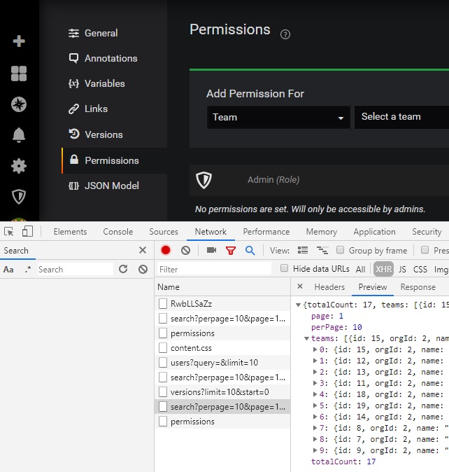 TeamPicker: Increase size limit from 10 to 100 · Issue #20824 · grafana/grafana · GitHub