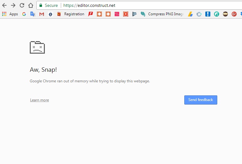 Getting This message "Aw, Snap Google Chrome run Out of Memory while ...