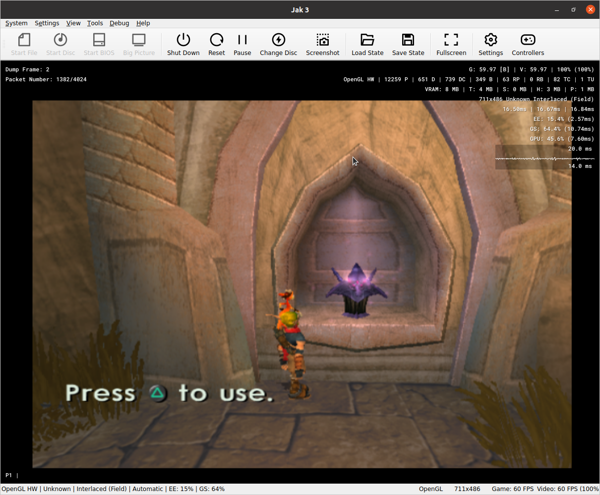 [BUG]: Jak 3 invisibility statue missing glow on its left eye · Issue #8948 · PCSX2/pcsx2 · GitHub
