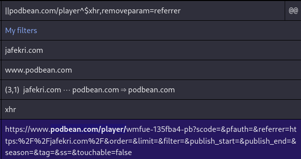 podbean.com · Issue #145690 · AdguardTeam/AdguardFilters · GitHub