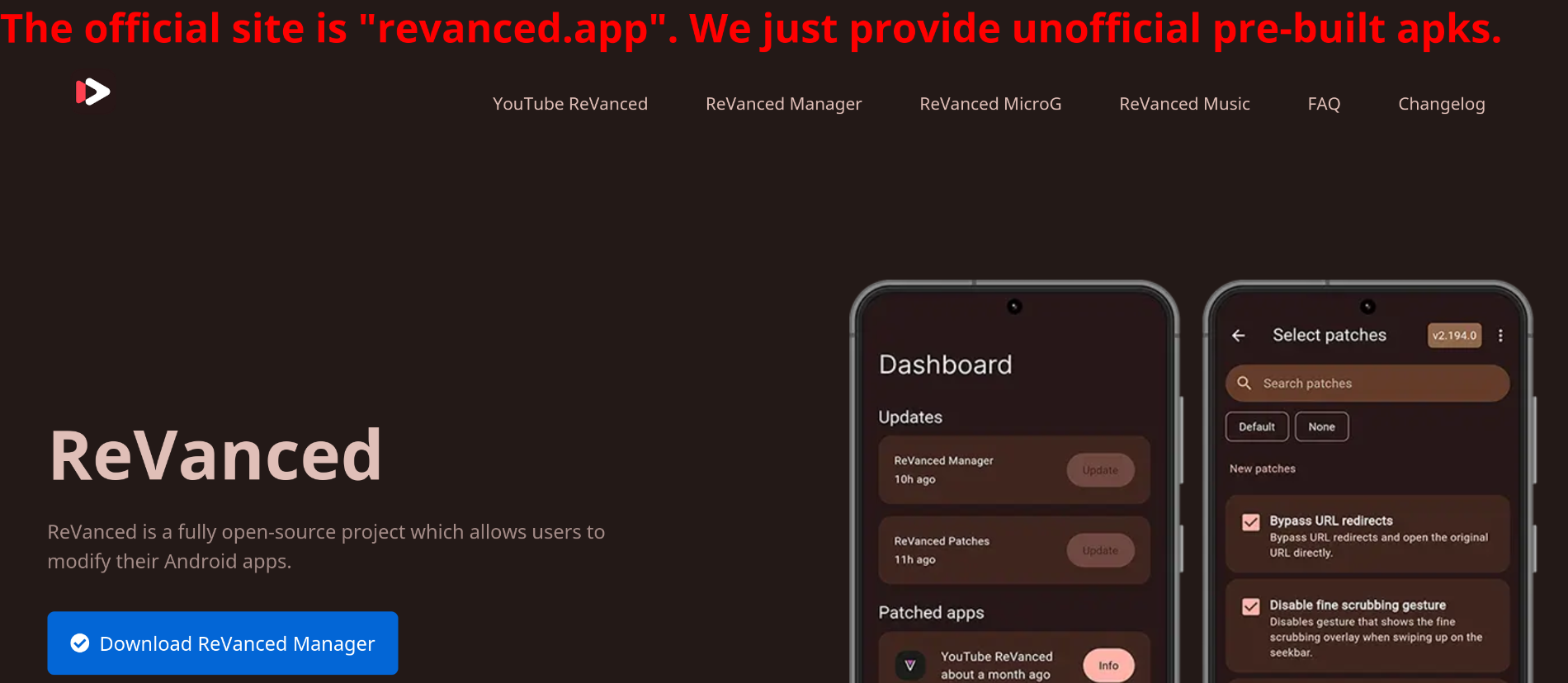 ReVanced.to incorrectly listed as Badware · Issue #20839 · uBlockOrigin/uAssets · GitHub