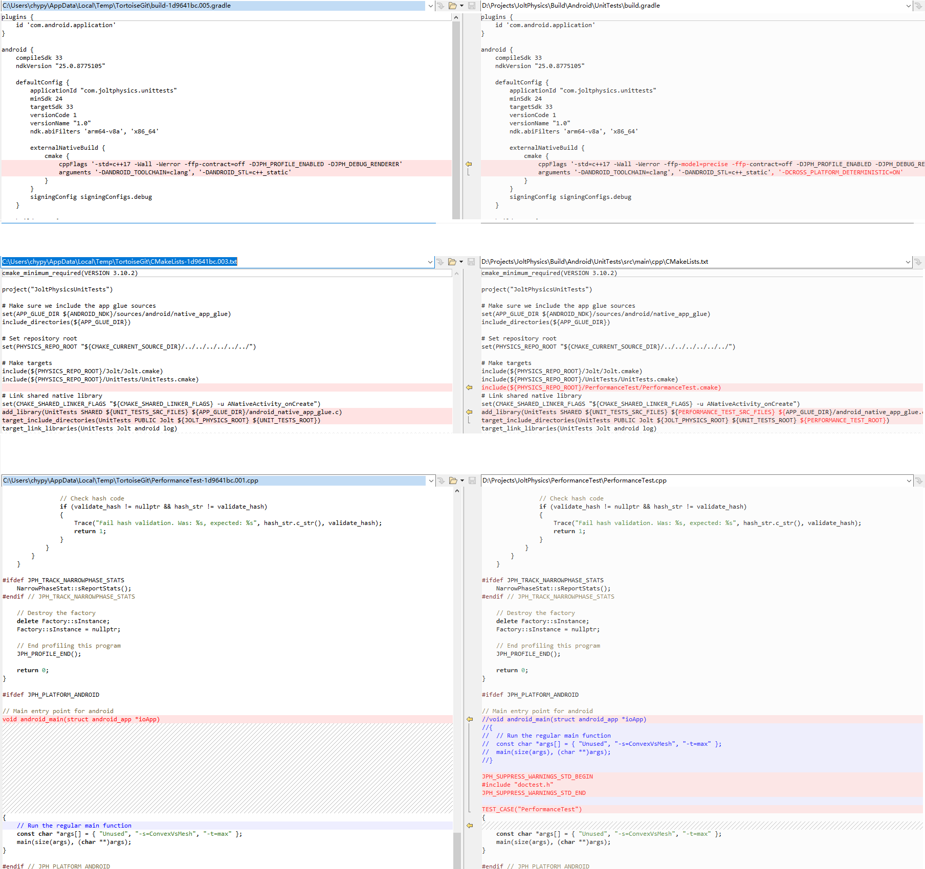 CROSS_PLATFORM_DETERMINISTIC on Andorid · jrouwe JoltPhysics · Discussion #434 · GitHub
