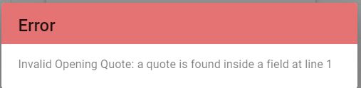Invalid Opening Quote: a quote is found inside a field at line 1 · Issue #262 · brafdlog/caspion ...