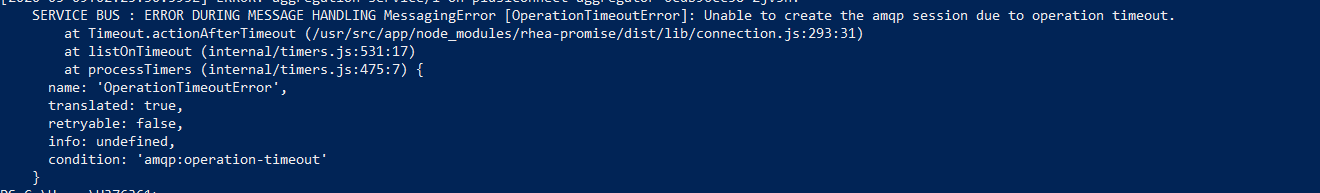 [Service Bus]: Unable to create the amqp sender *senderID* due to ...