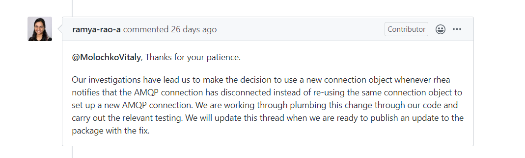 MessagingError [OperationTimeoutError]: Unable to create the amqp session due to operation ...