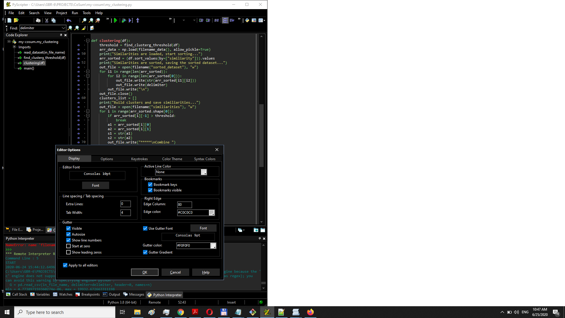 Editor Text Appears Wrong With Some Monospaced Fonts · Issue 1009 · Pyscripterpyscripter · Github