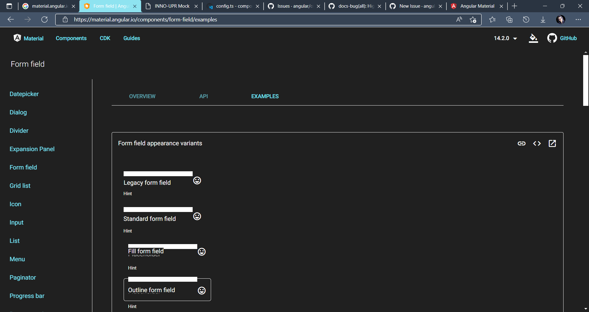 bug(all): High Contrat Mode is broken?! after page refresh · Issue #25580 · angular/components ...