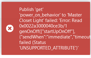 Leviton Zigbee DG15S-1BW Switch power_on_behavior 'unsupported' error · Issue #18391 · Koenkk ...