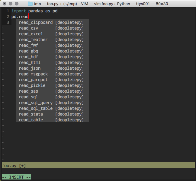 deoplete-jedi can not display properly with `pandas` library. · Issue #155 · deoplete-plugins ...