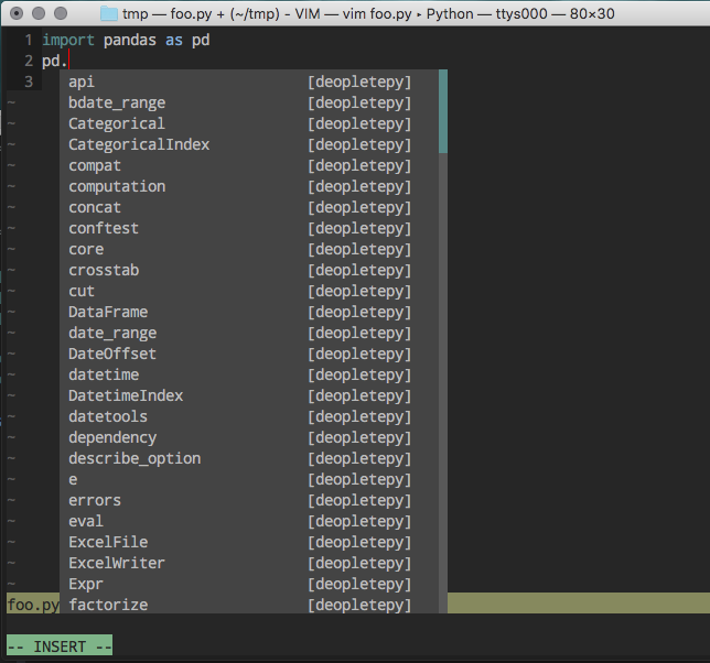 deoplete-jedi can not display properly with `pandas` library. · Issue #155 · deoplete-plugins ...