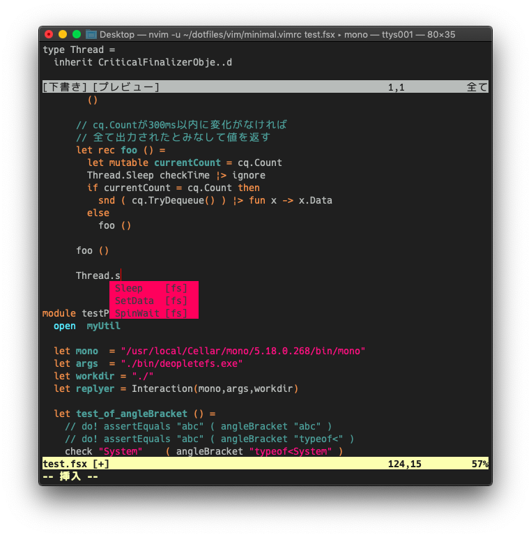 deoplete catches wrong item from pop up menu. ( with deoplete-fsharp ) · Issue #960 · Shougo ...