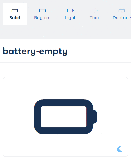 Enhancement: Differences between 'battery-empty' and 'battery-slash ...