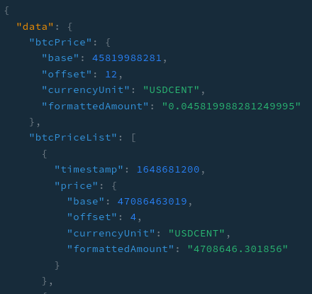 `offset` is different for `btcPrice` and `btcPriceList` queries · Issue ...
