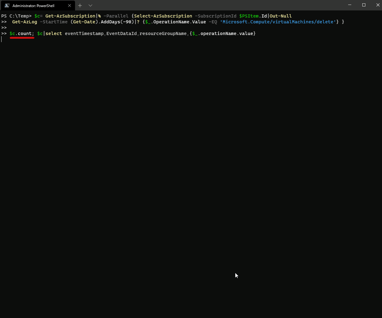Azure Session Context getting incorrectly applied to multiple instances of Foreach-Object ...