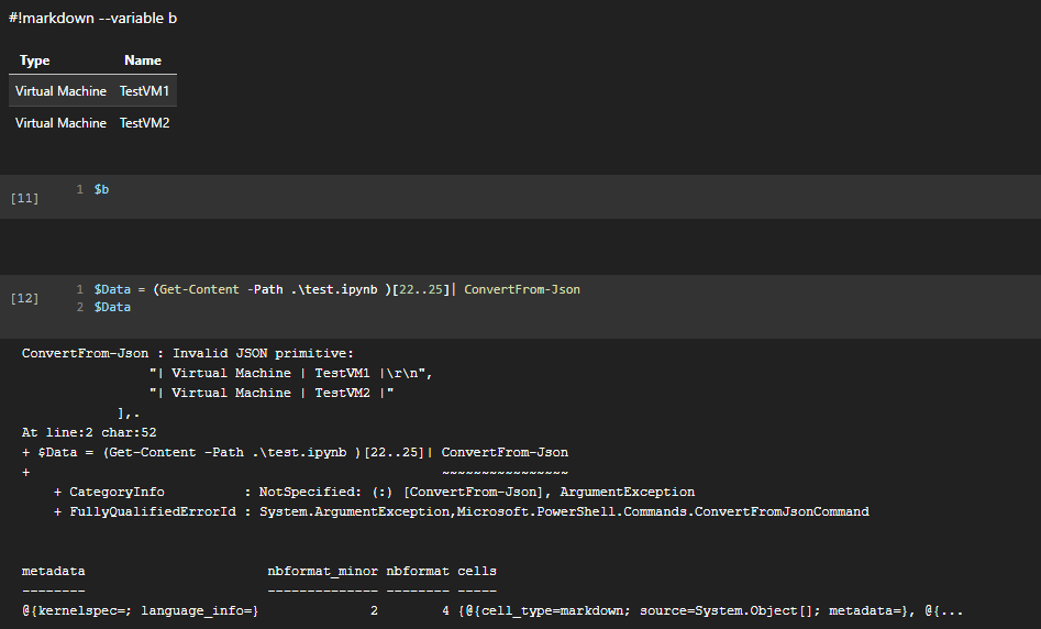 Import Table From Same Notebook · Issue 208 · Dotnetinteractive · Github