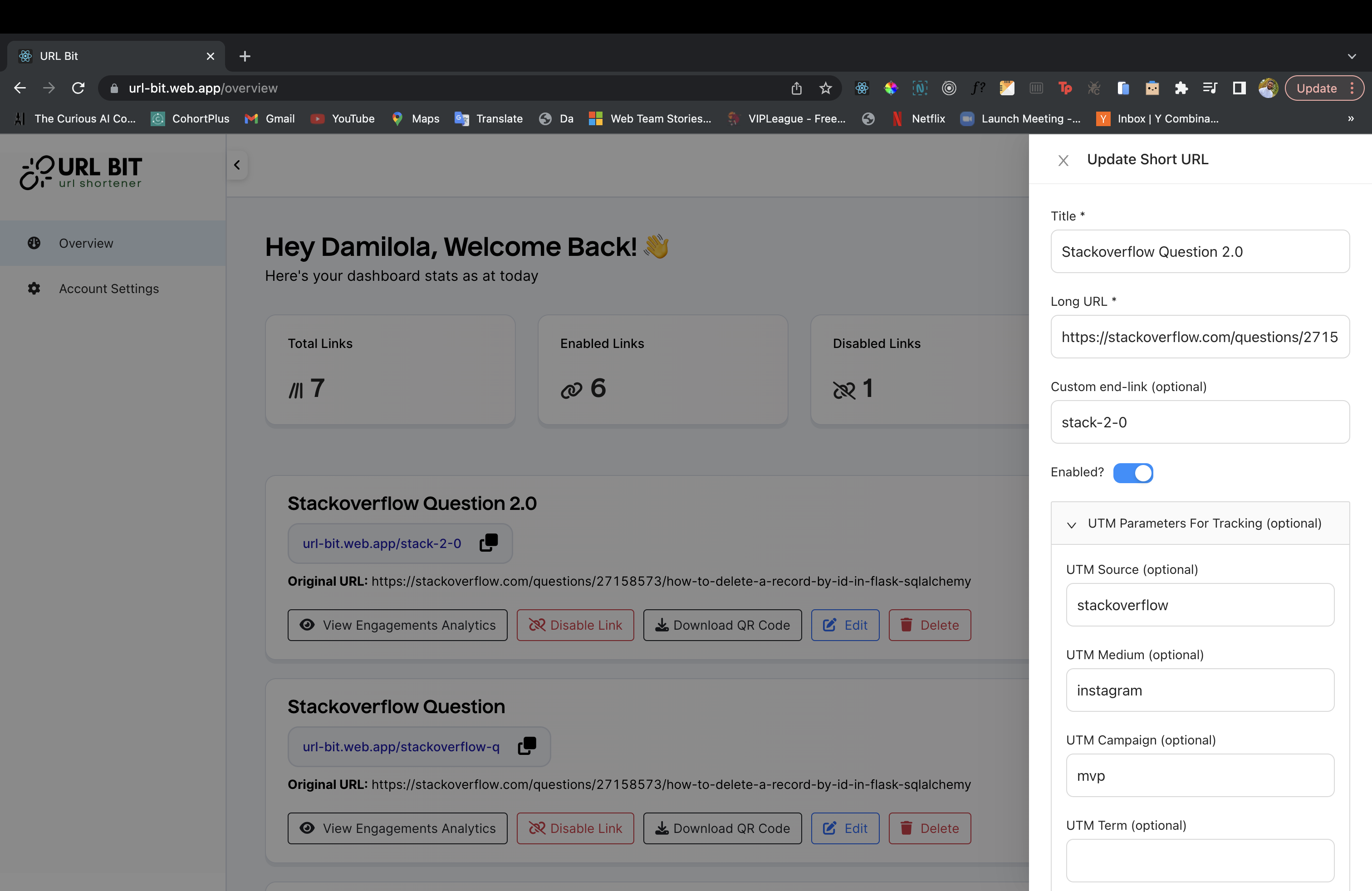 GitHub - JohnDamilola/URL-Shortener-2.0: URL Shortener is a tool to ...