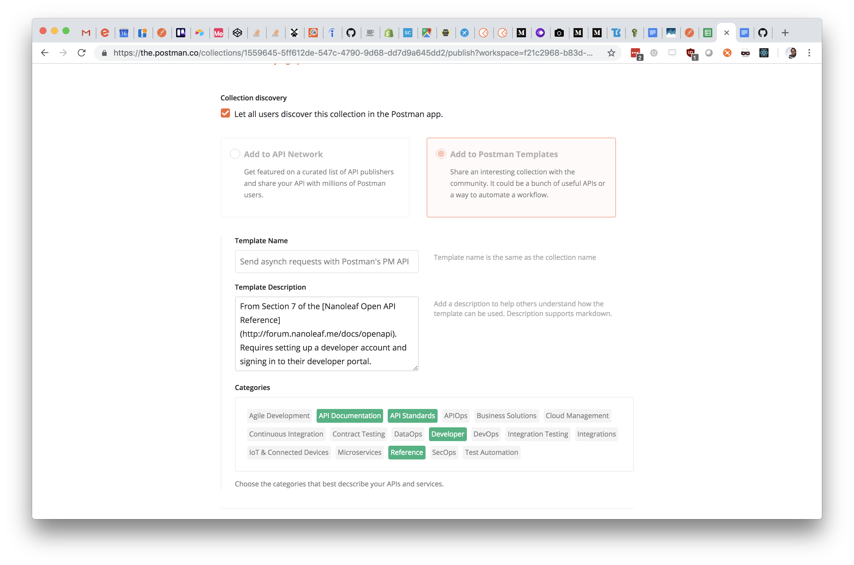 Self-publishing more than 1 template · Issue #5374 · postmanlabs ...