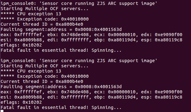 [ocf] CPU exception has a high probability of occurrence when running multiple sensors. · Issue ...